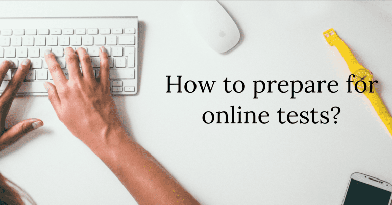 How to prepare for online tests?