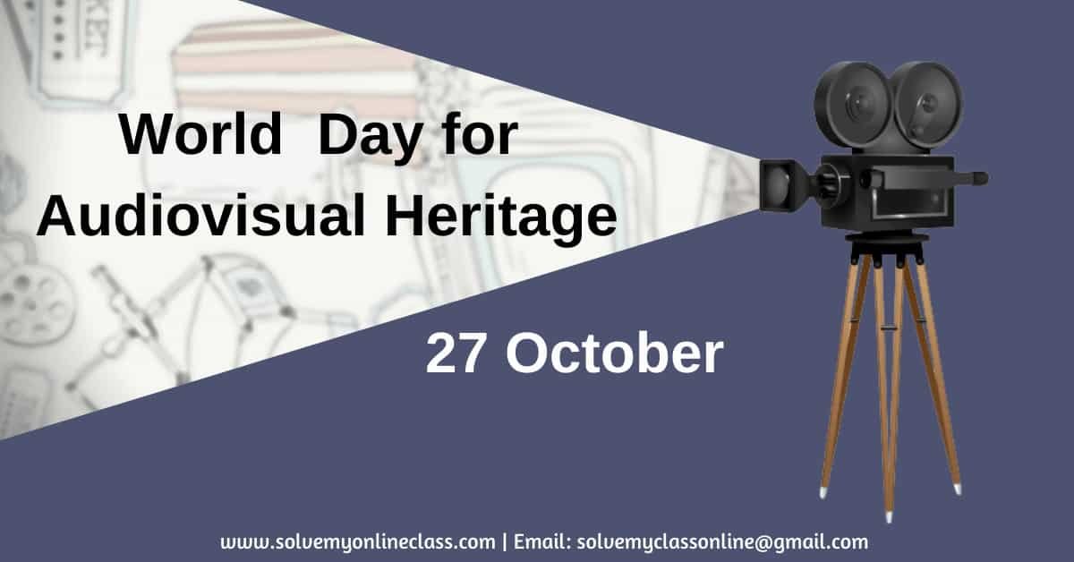 World Day for Audiovisual Heritage